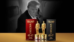 Trump lanza fragancia “Victory 45-47” para patriotas; cuesta 249 ...